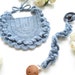 Crochet Baby SET FRILLY Bib and Pacifier Holder Crochet - Etsy