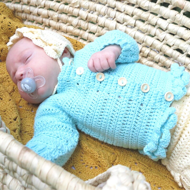 Simple Crochet Baby Jumper Pattern, Crochet Baby Cardigan Tutorial ...