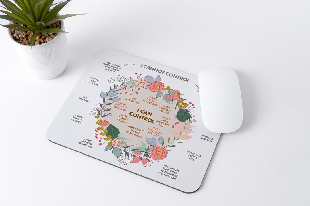 I Can Control Mousepad Self Care Mental Health Gifts - Etsy