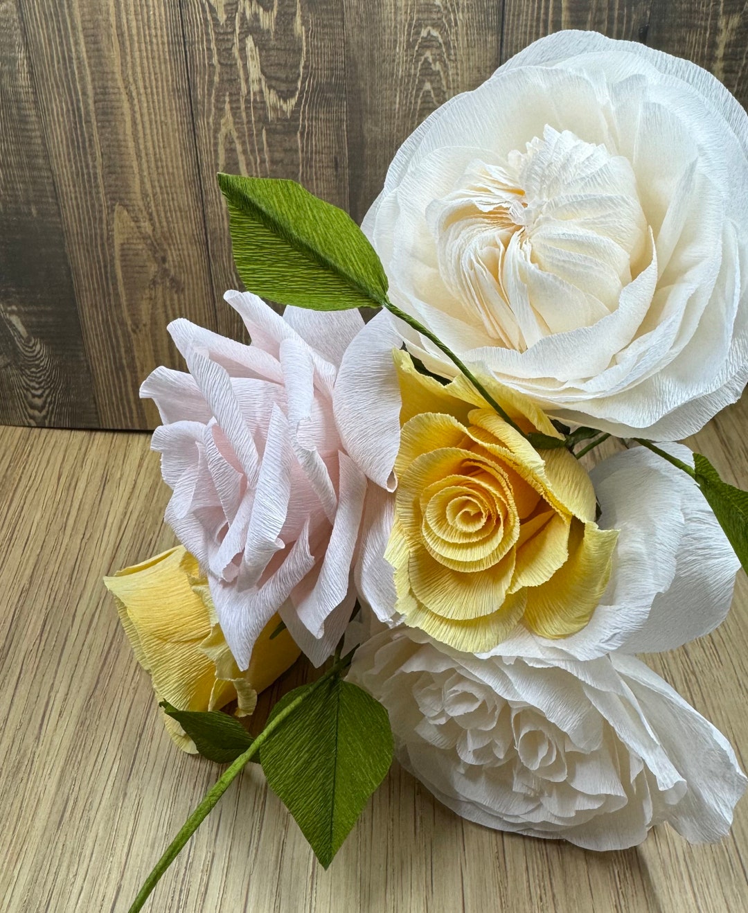 Handmade Crepe Paper Roses - Etsy