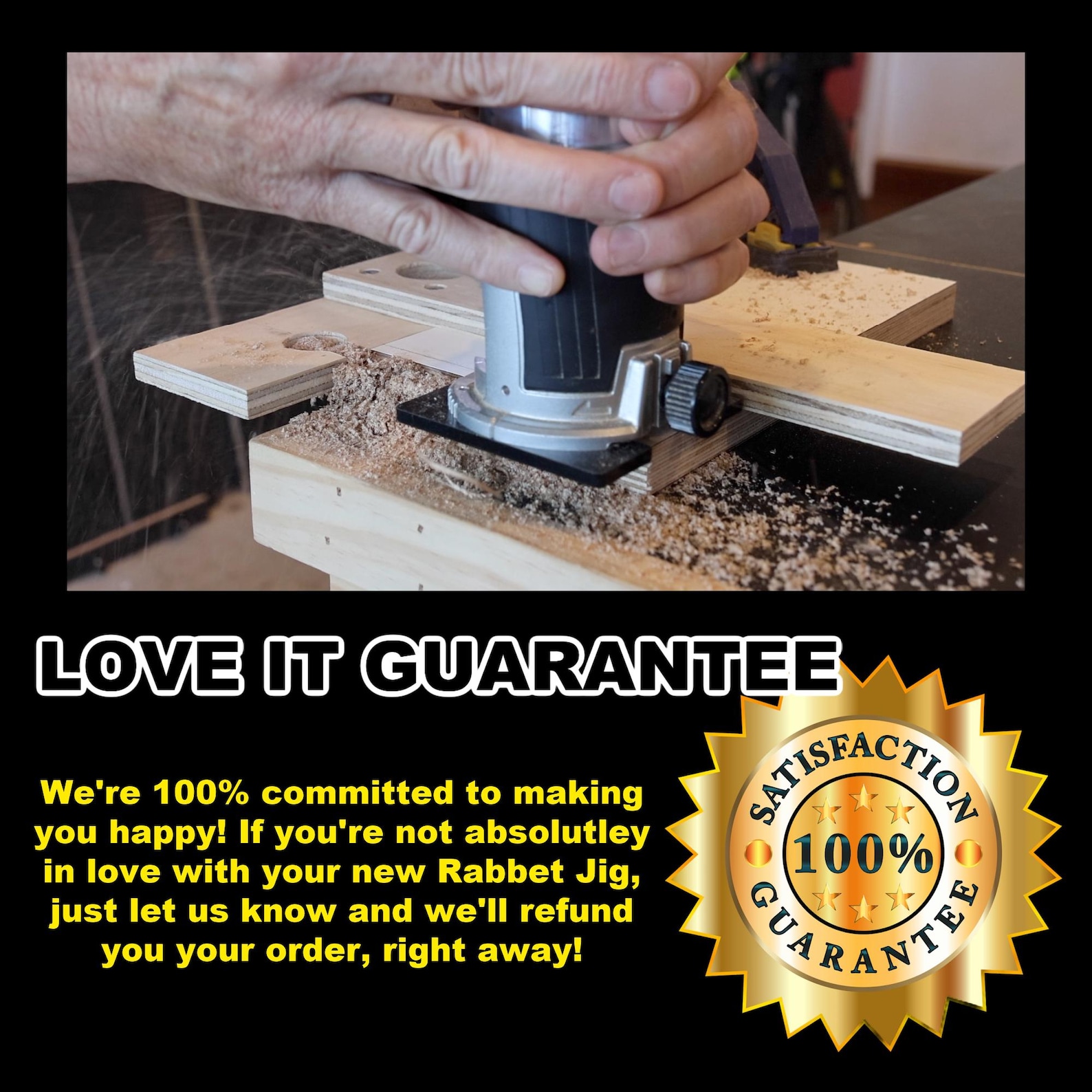 Rebate Jig - Rabbet Jig - Router Jig - Router Guide - Trim Router Jig ...