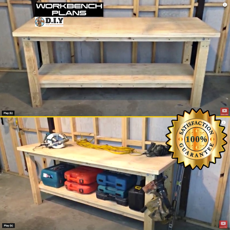 Wood Garage Work Table - Etsy