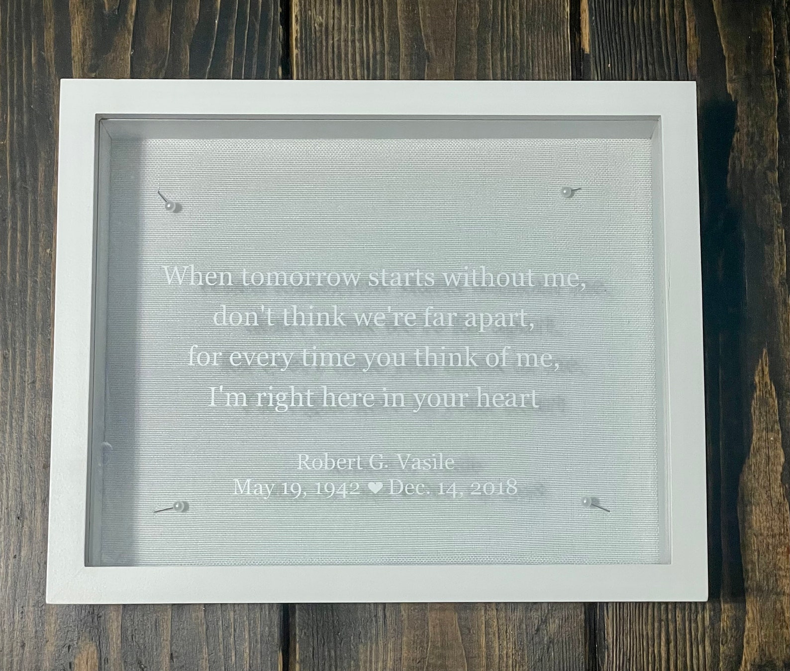 Memory Shadow Box; Keepsake Box; Memorial Box - Etsy