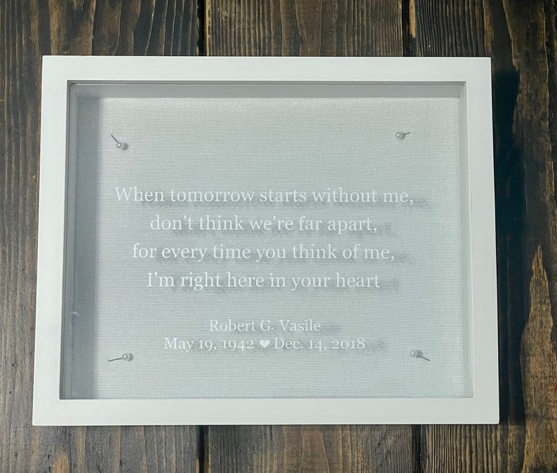 Memory Shadow Box; Keepsake Box; Memorial Box - Etsy