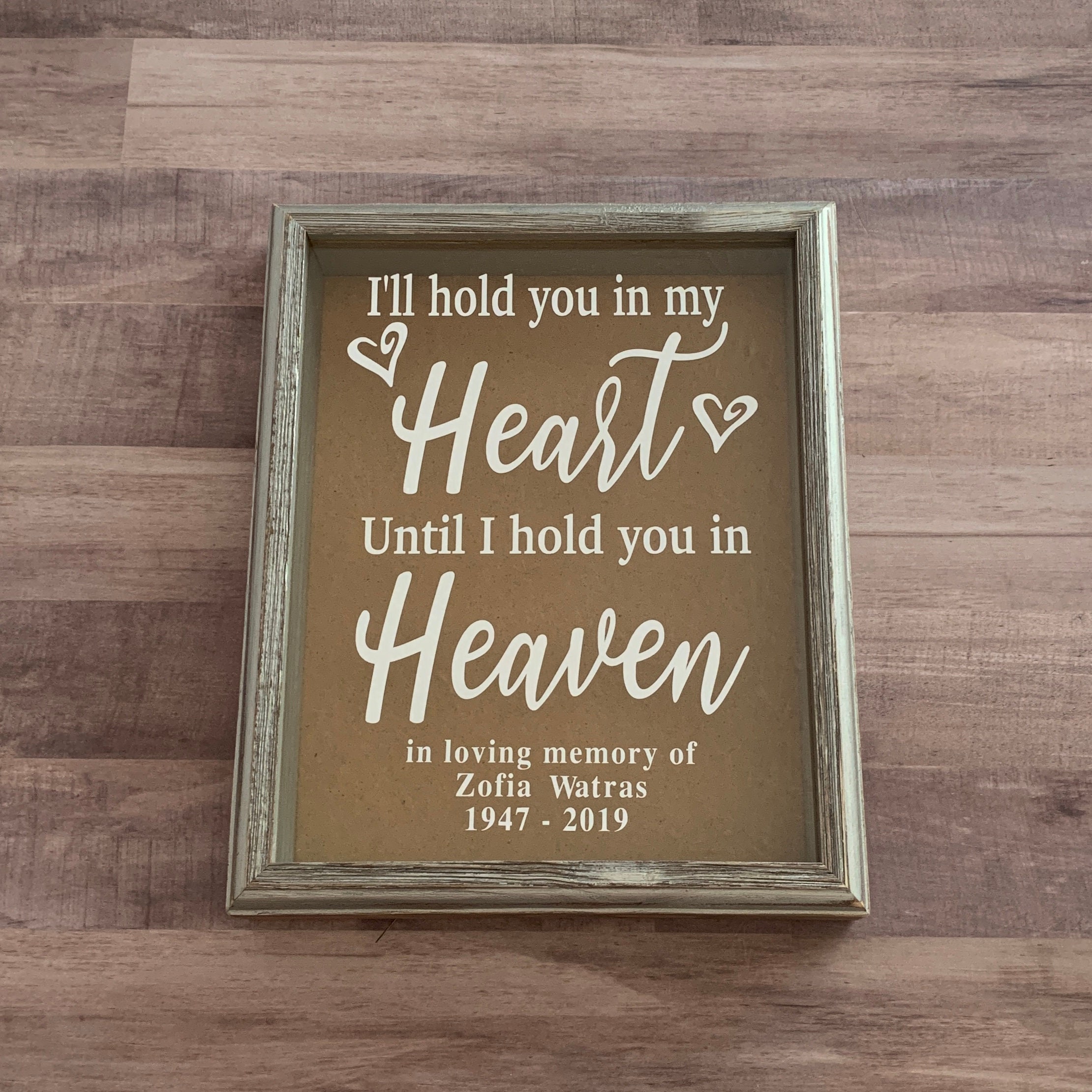 Memory Shadow Box for Loved One, Memory Box, Shadow Box, Keepsake - Etsy