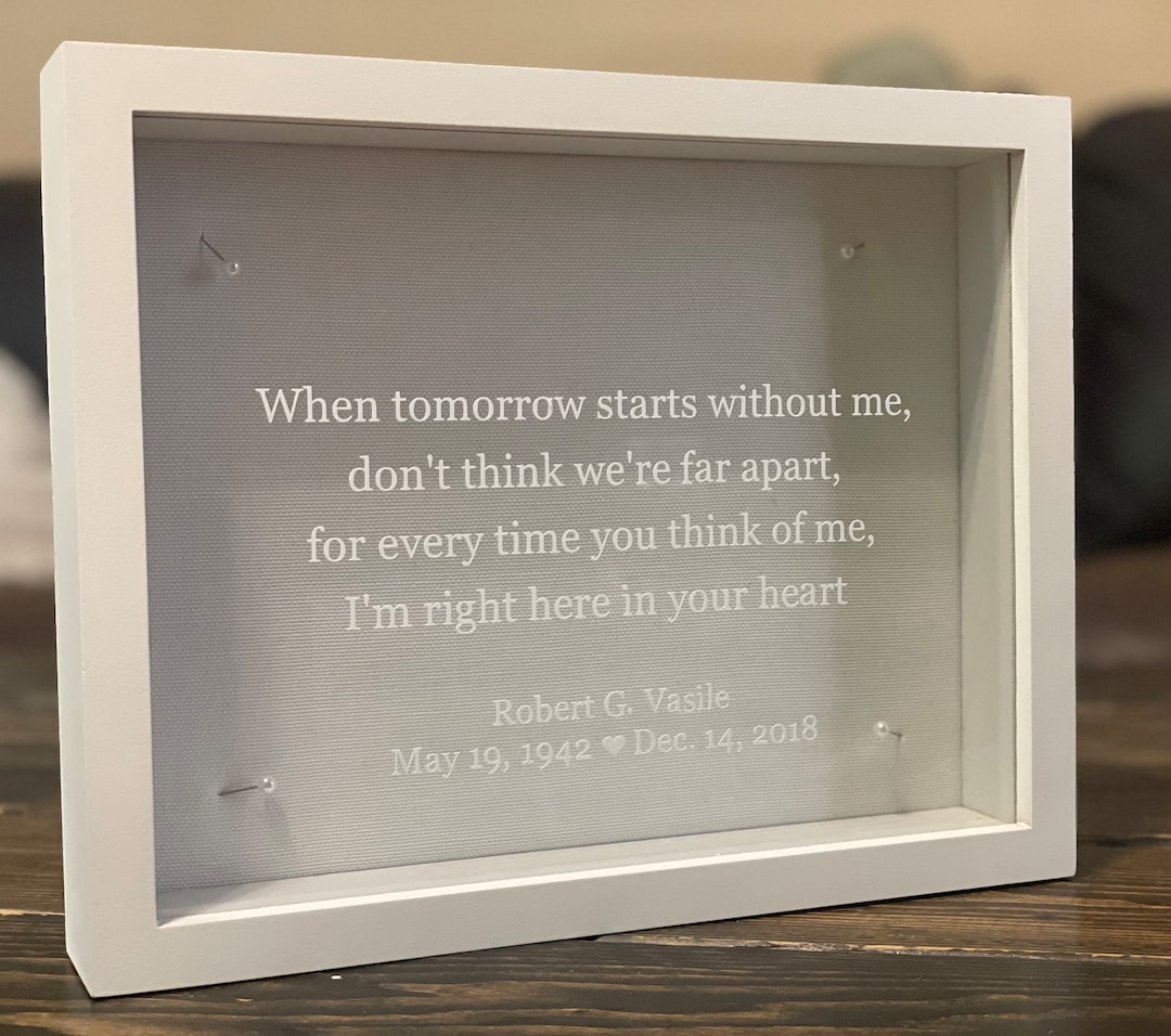 Memory Shadow Box; Keepsake Box; Memorial Box - Etsy