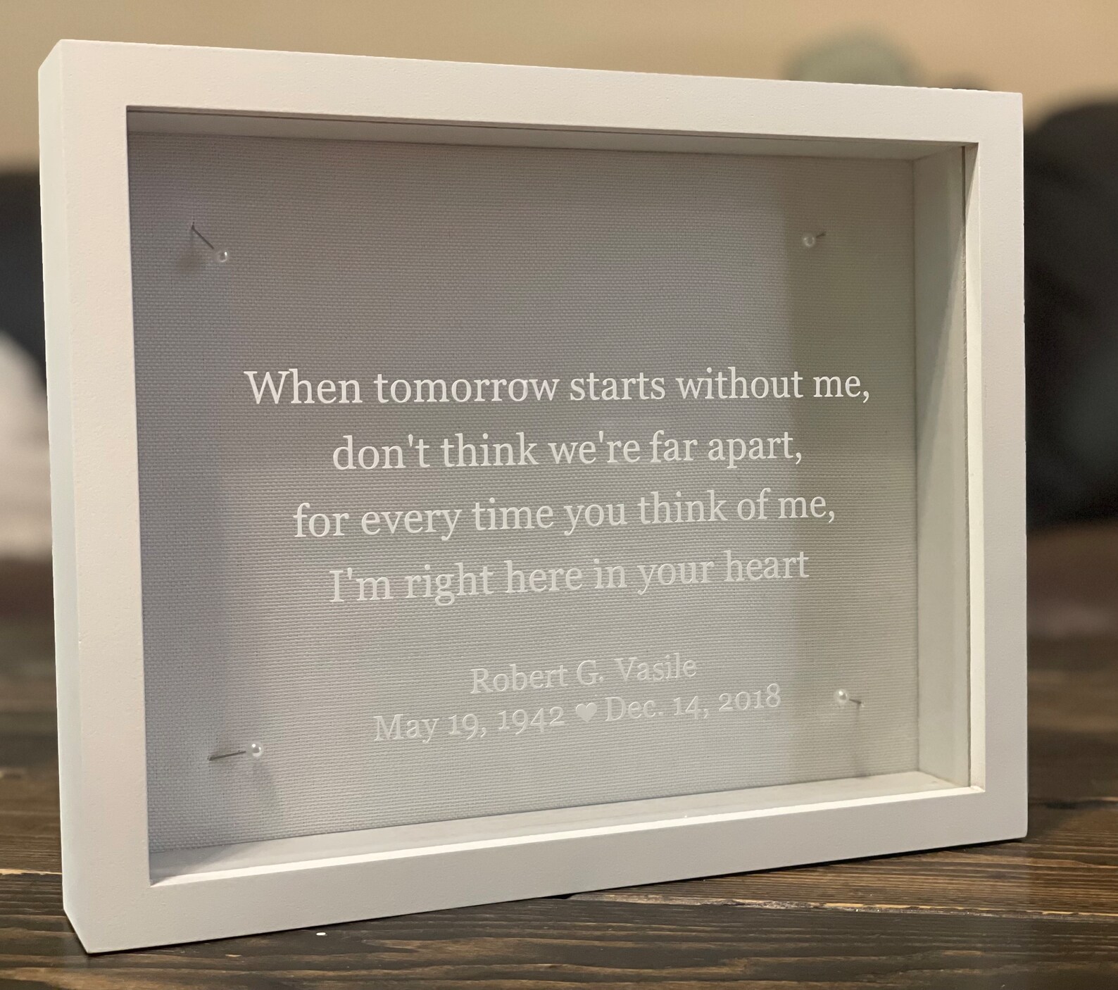 Memory Shadow Box; Keepsake Box; Memorial Box - Etsy