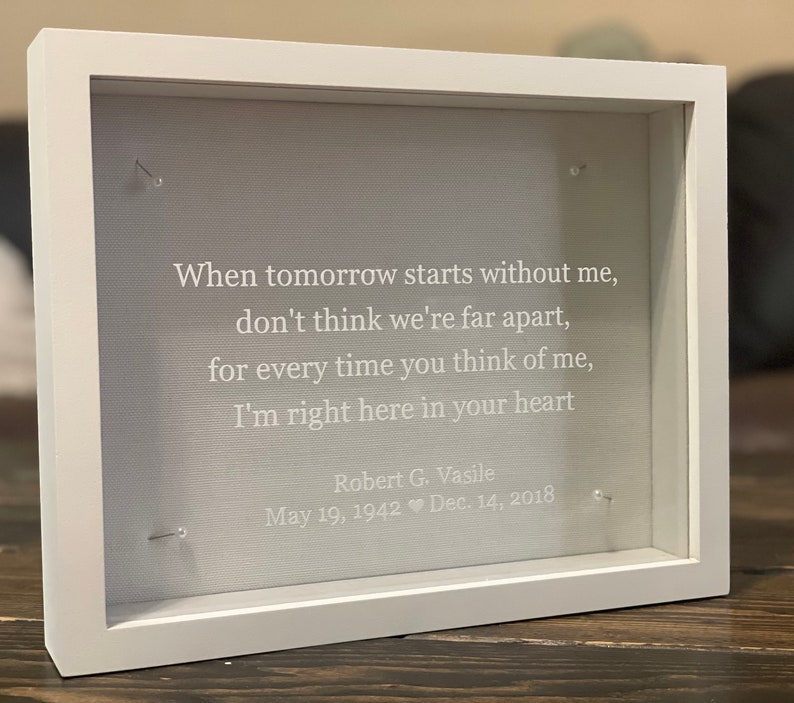 Memory Shadow Box; Keepsake Box; Memorial Box - Etsy