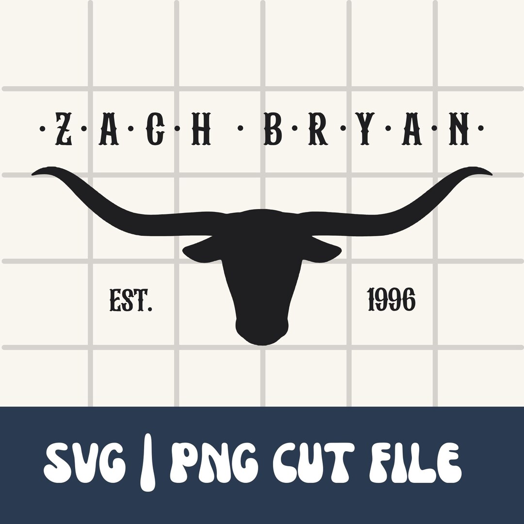 Zach Bryan SVG Country Music PNG Country Music SVG Cricut Cut File ...