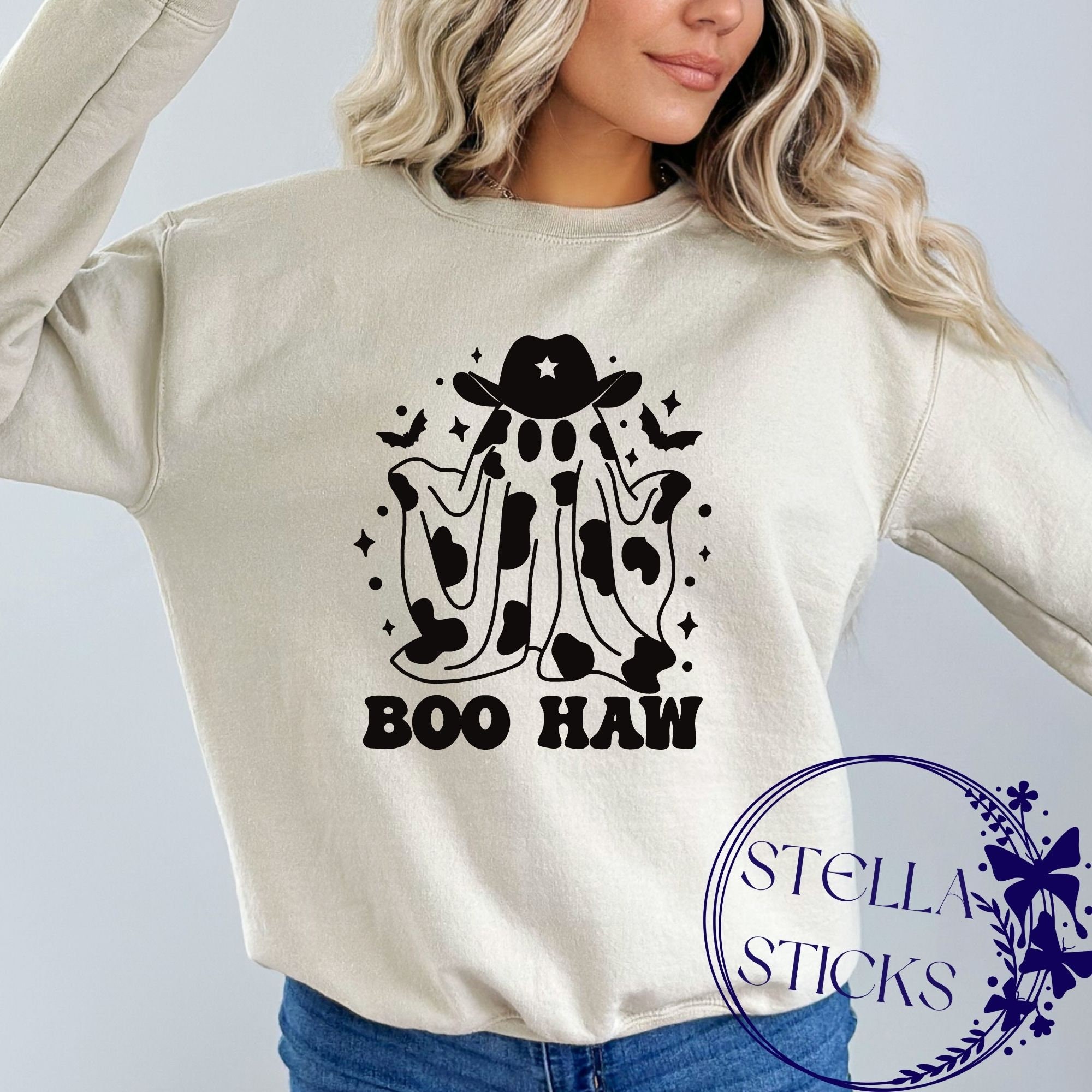 Halloween Country Svg Png Cut File Boo Haw SVG Country PNG Cow Print ...