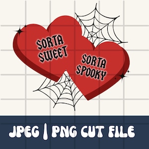 Sorta Sweet Sorta Spooky Png | Valloween Png | Candy Hearts | Candy ...