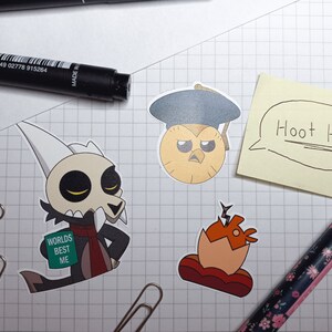 The Owl House Happy and Sad Hooty Sticker Pack - Etsy
