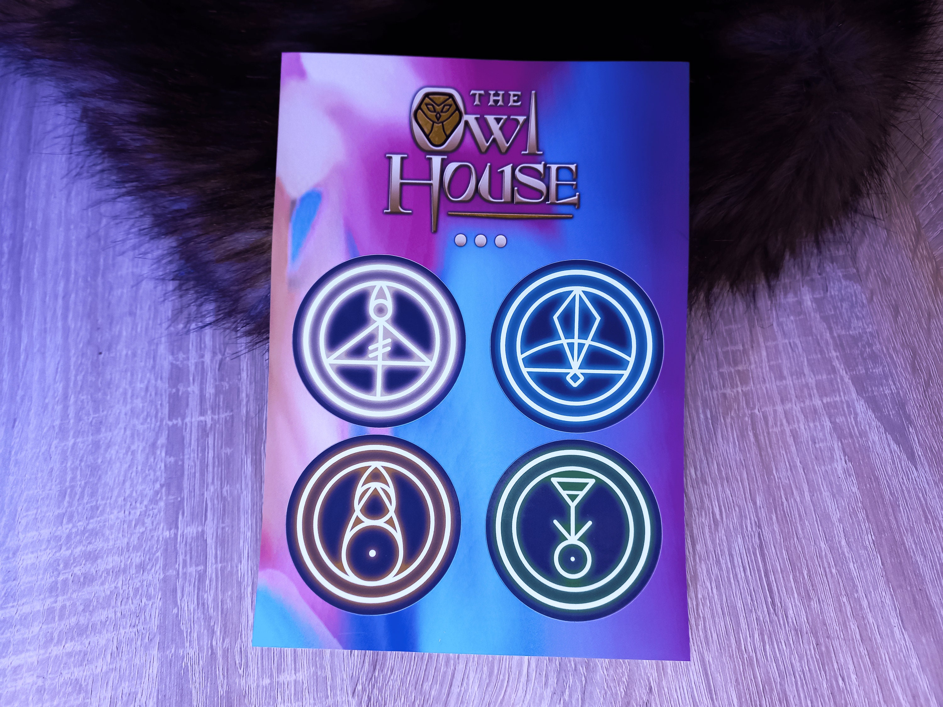 The Owl House Magical Glyphs Dark & Transparent Sticker Pack - Etsy