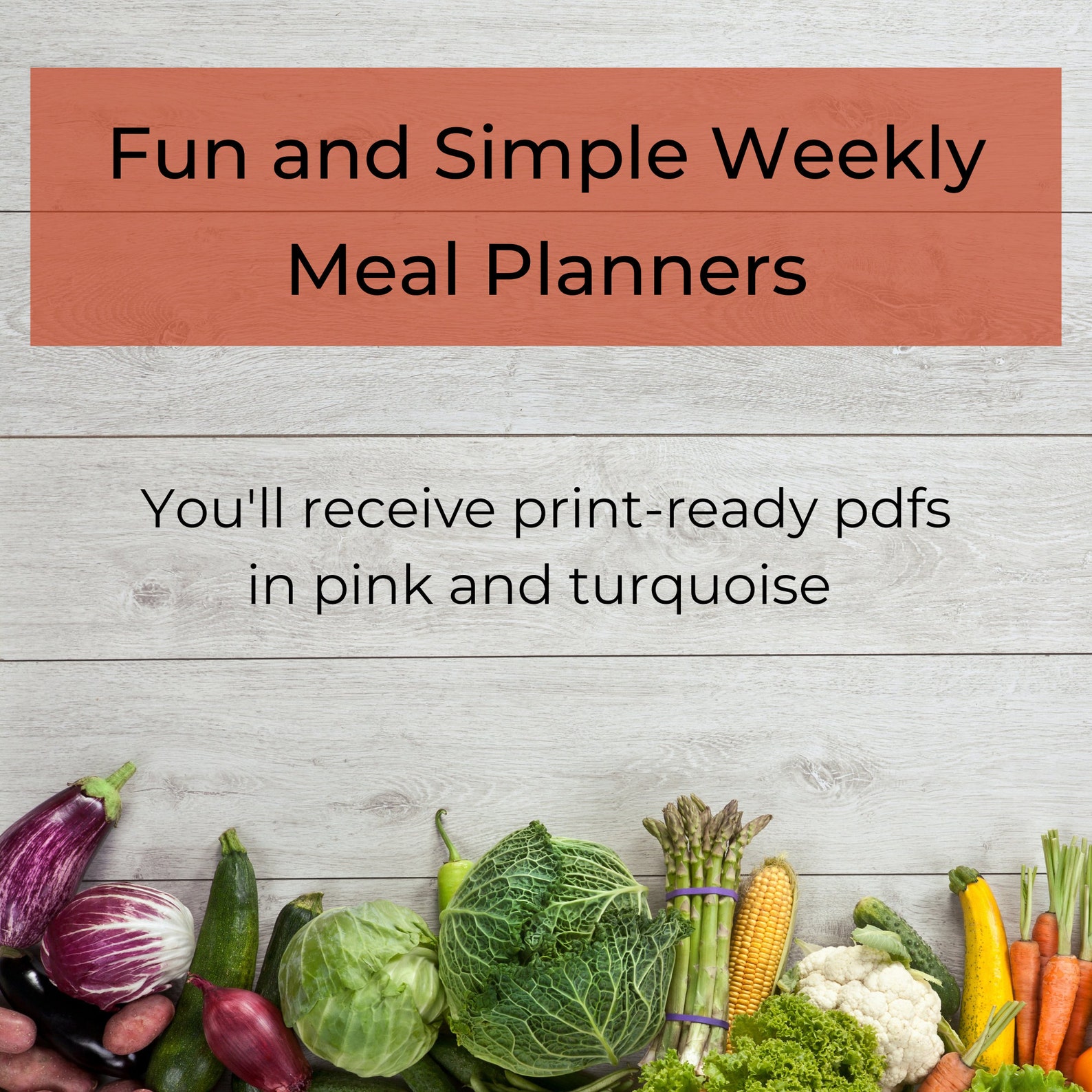 Weekly Meal Planner Printable With Grocery List Printable, Weekly Menu ...