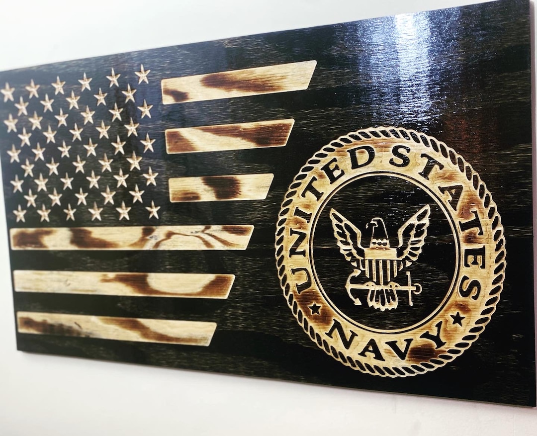 Navy Split Flag - Etsy