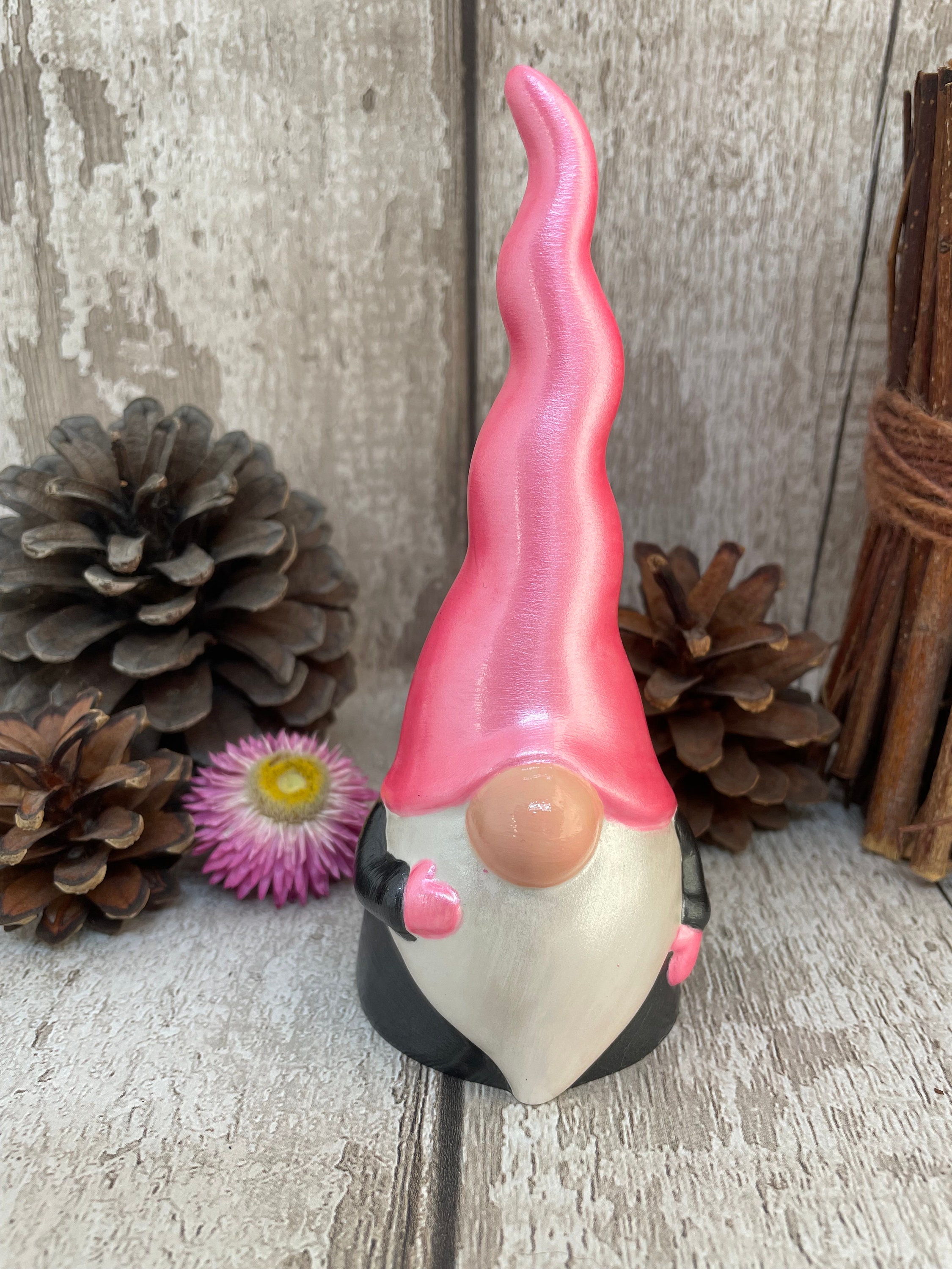 Handmade Jesmonite Pink Gonk Gnomes Gonks Pink Decor - Etsy UK
