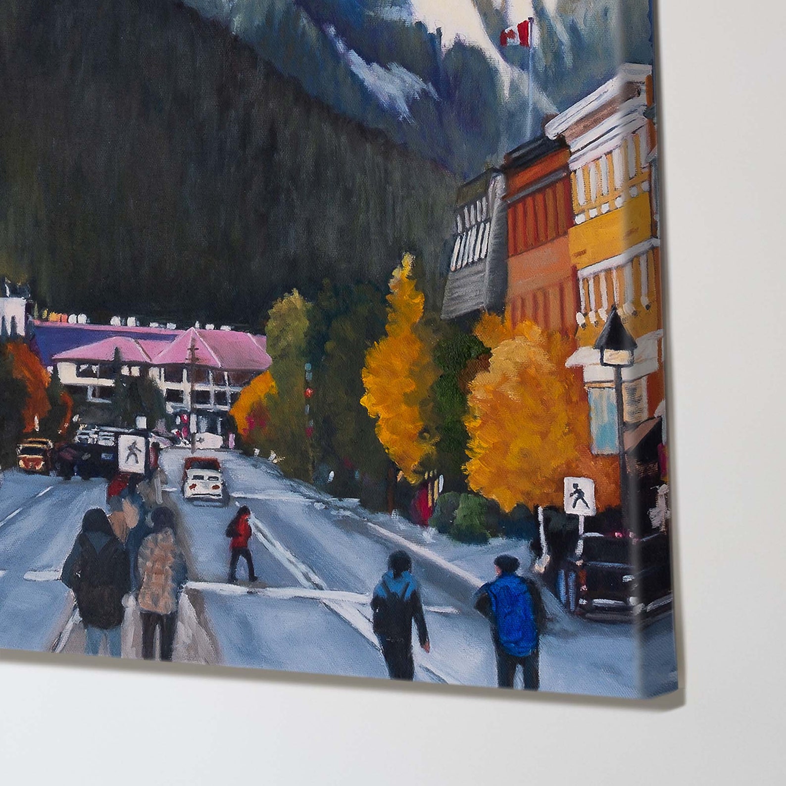 The Beauty of Banff: A Painting of Mount Rundle and the Surrounding ...