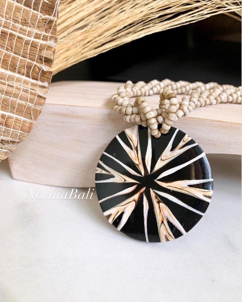 Handmade Cone Shell Pendant Necklace: Boho Summer Jewelry - Etsy