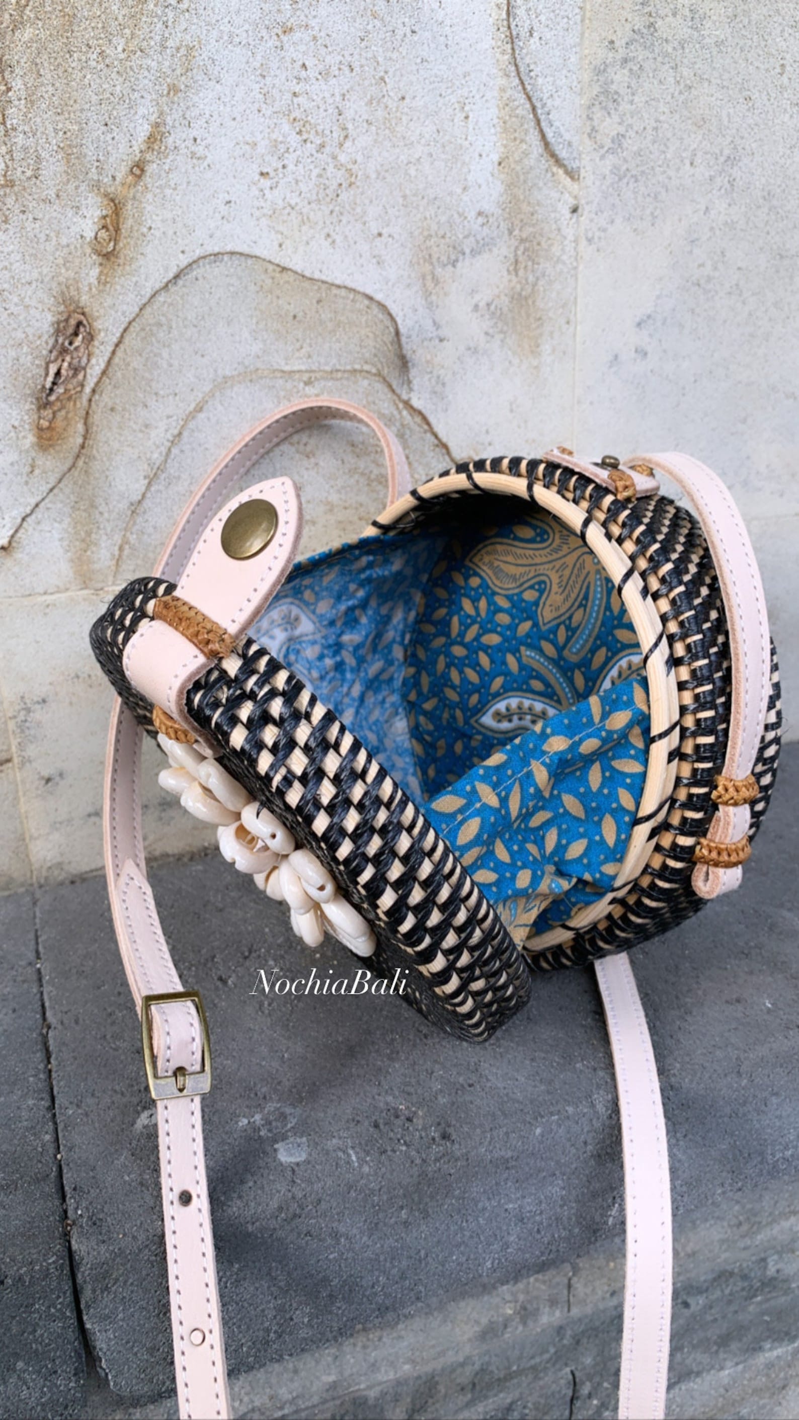 Black Round Rattan Bag Boho Rattan Bag Boho Crossbody Bag - Etsy