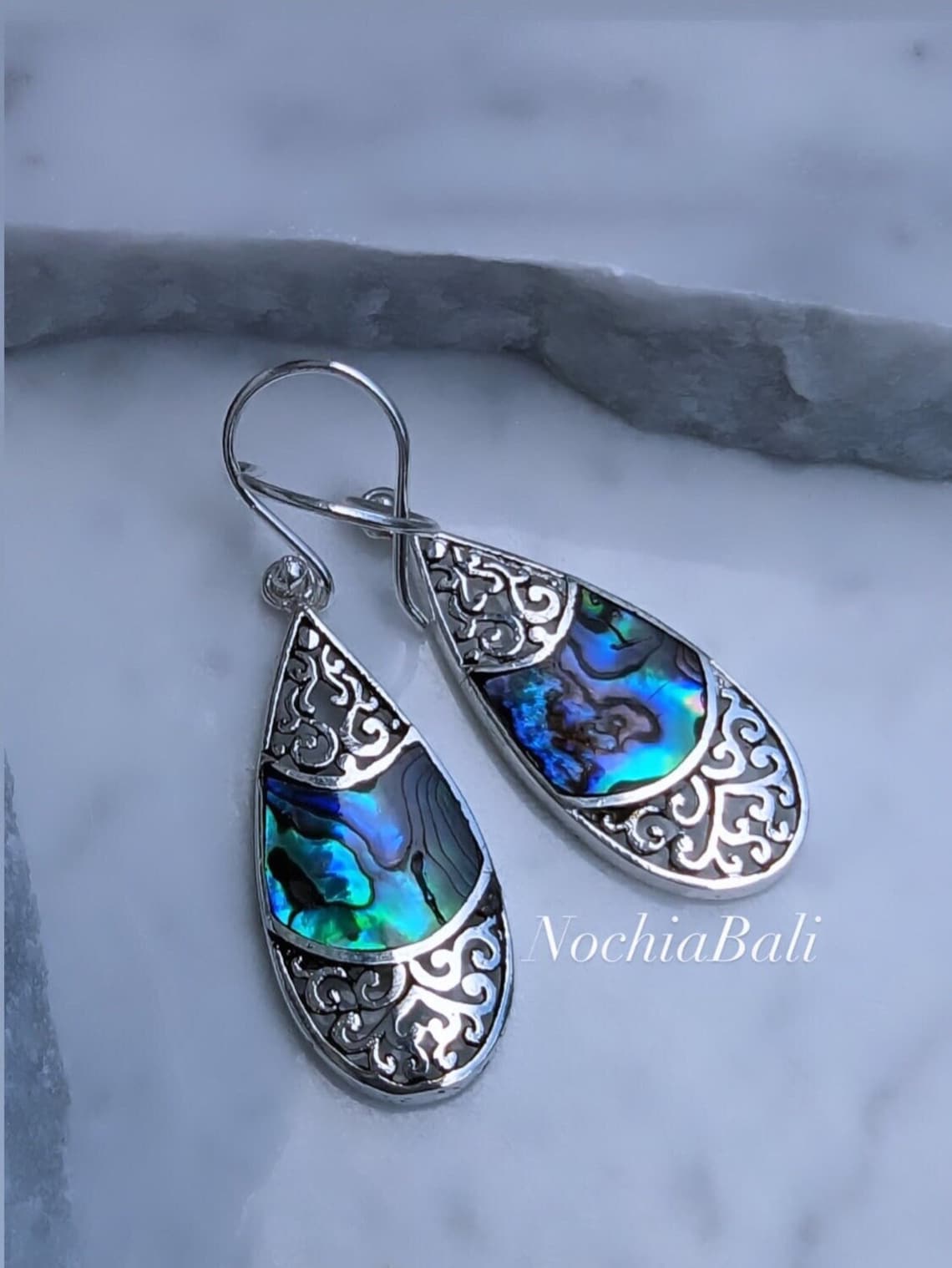 Abalone Drop Earring Natural Abalone Earring Abalone Shell - Etsy