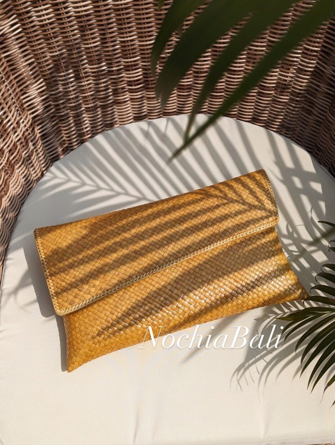 Handmade Woven Pandanus Clutch: Boho Evening Purse - Etsy