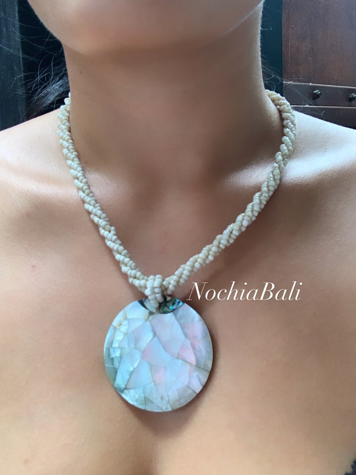 Abalone Shell Necklace Paua Abalone Jewelry Handmade Abalone - Etsy