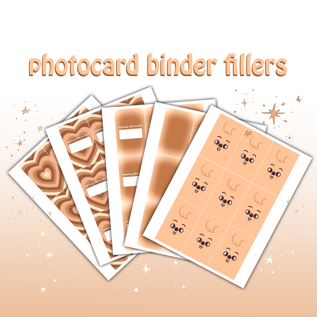 Quokka Kpop Photocard Binder Fillers Digital Download - Etsy