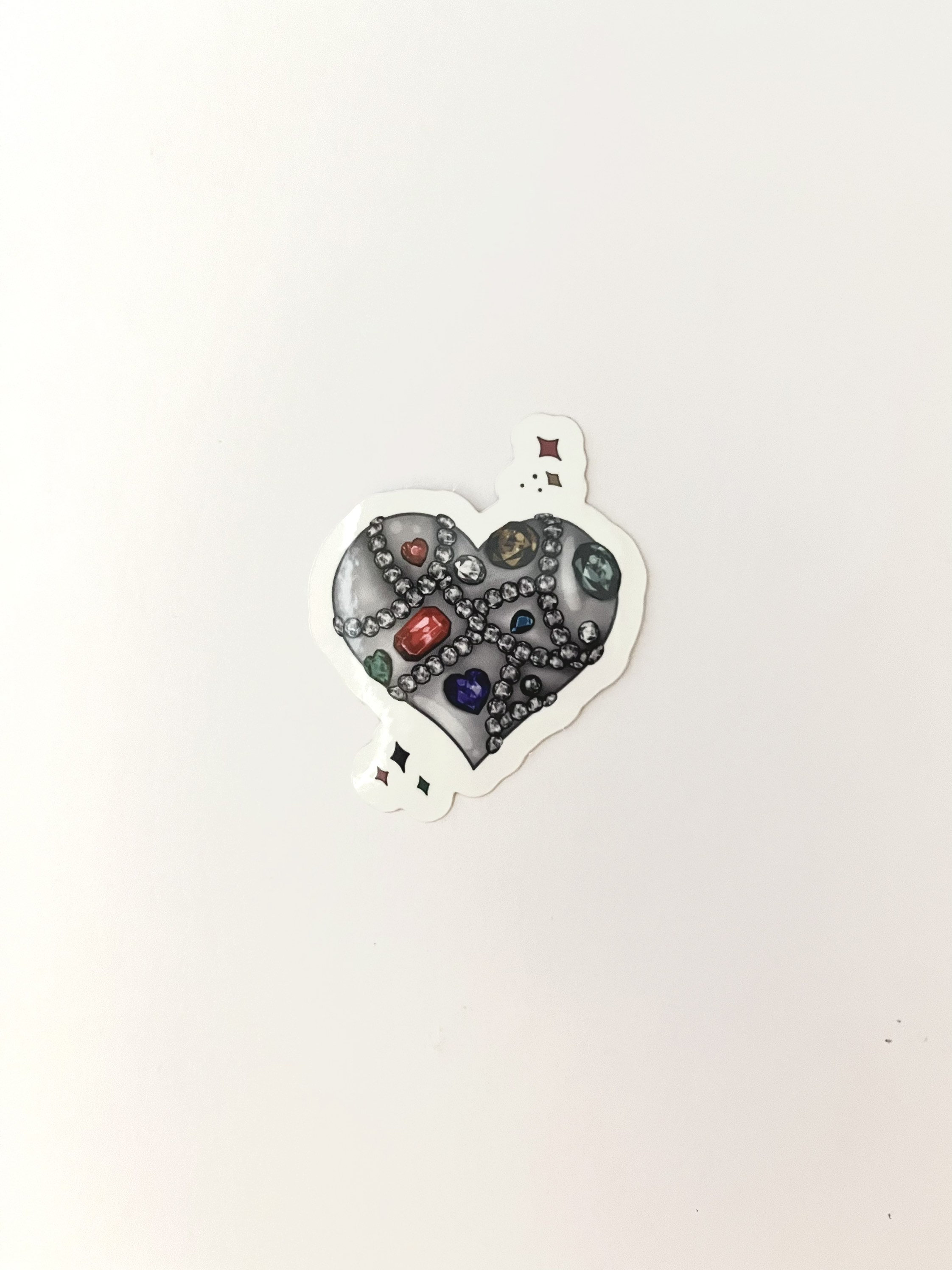 Jewel Heart Stickers - Etsy