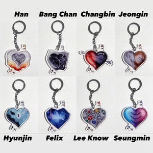 Heart Keychains - Etsy