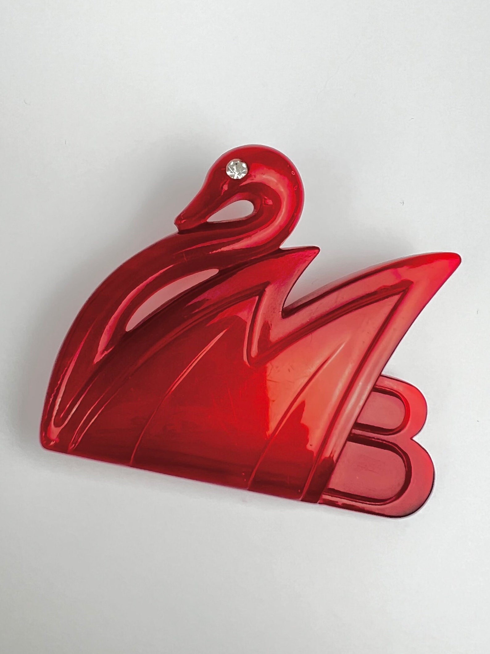 Rare Denmark Lucite Brooch Arn-art Vintage Mb Design Early Plastic Swan ...