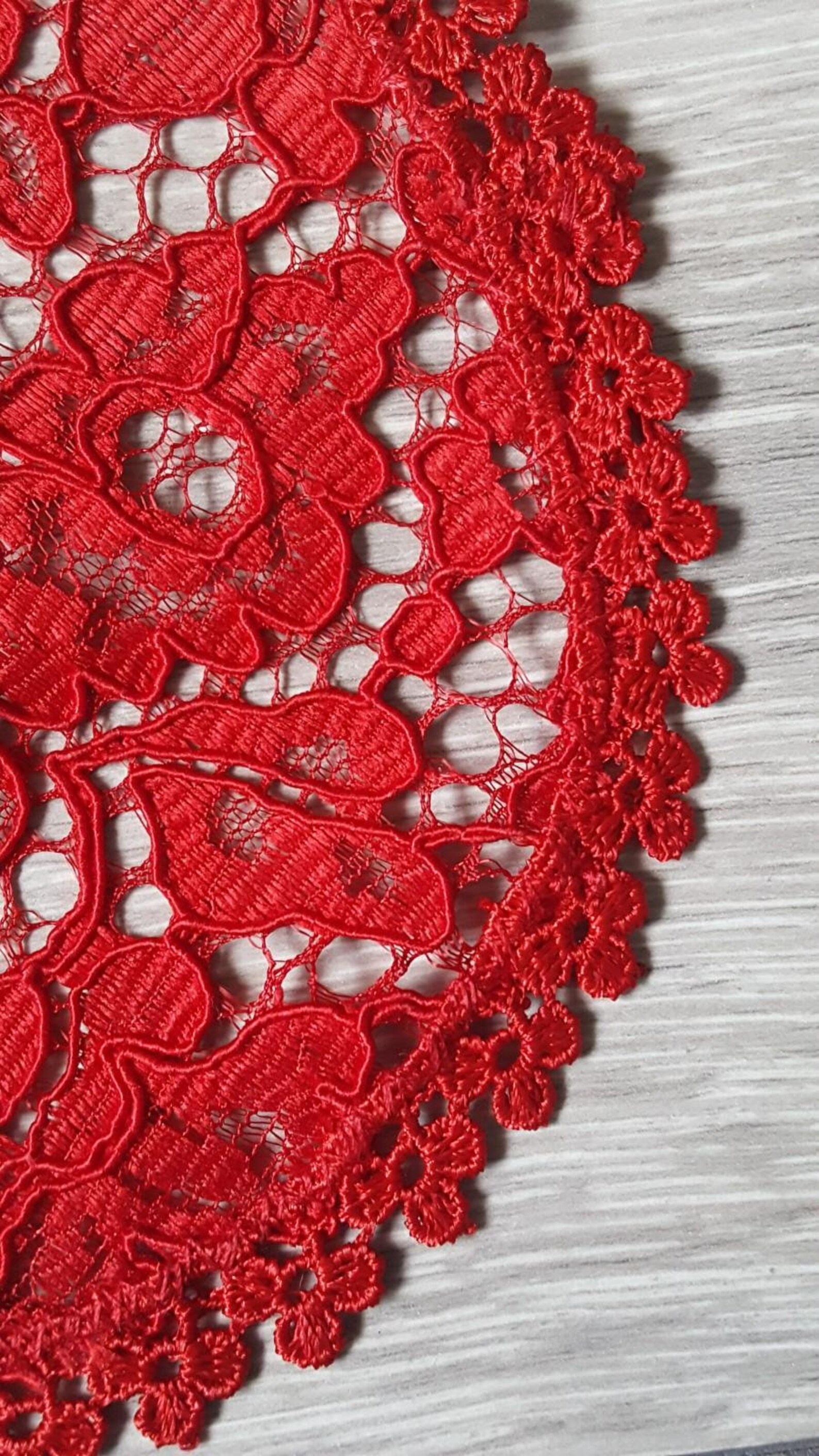 Red Vintage Christian Lace Chapel Cap| Lace Doily Head Covering ...