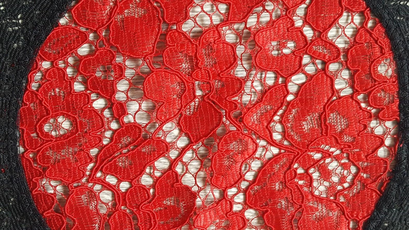 Red and Black Vintage Christian Lace Chapel Cap| Lace Doily Head ...