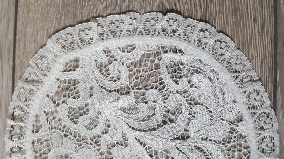 White Vintage Christian Lace Chapel Cap| Lace Doily Head Covering ...