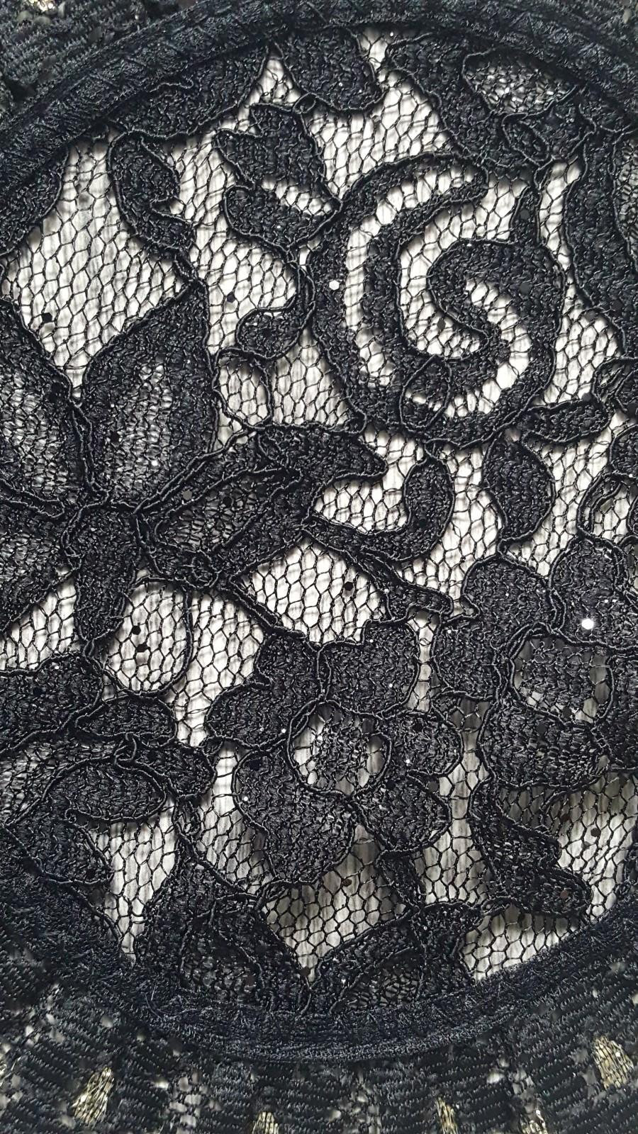 Black and Gold Vintage Christian Lace Chapel Cap| Lace Doily Head ...