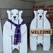 Large, Wood Polar Bear, Wooden, Decor, Decoration, Outside, Inside ...