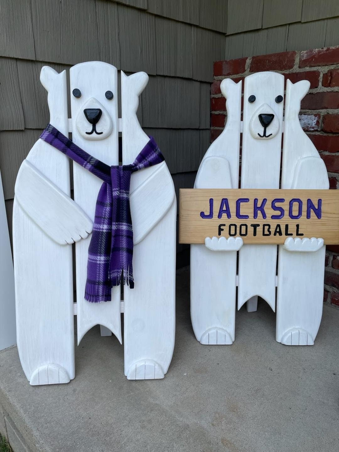 Large, Wood Polar Bear, Wooden, Decor, Decoration, Outside, Inside ...