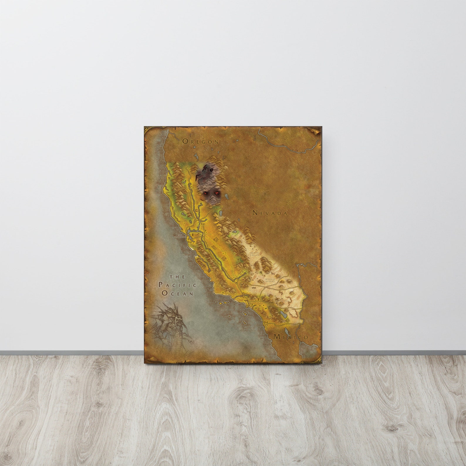 California - World of Warcraft Style Map - Etsy