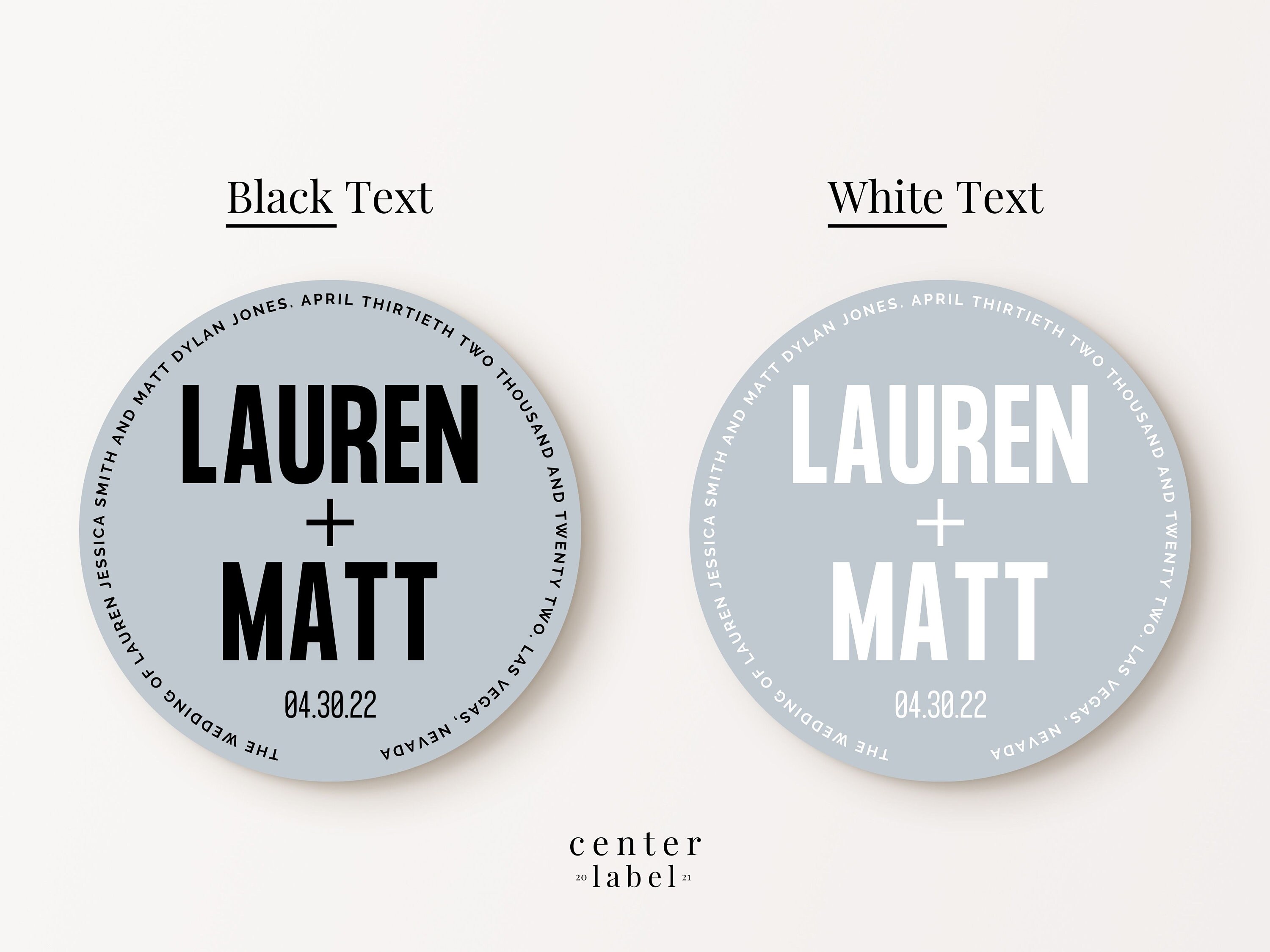 Custom Label for 12 Inch Vinyl Record Bold Text Personalized - Etsy