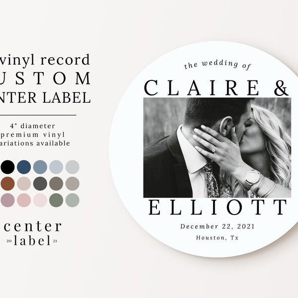 Vinyl Record Center Label - Etsy