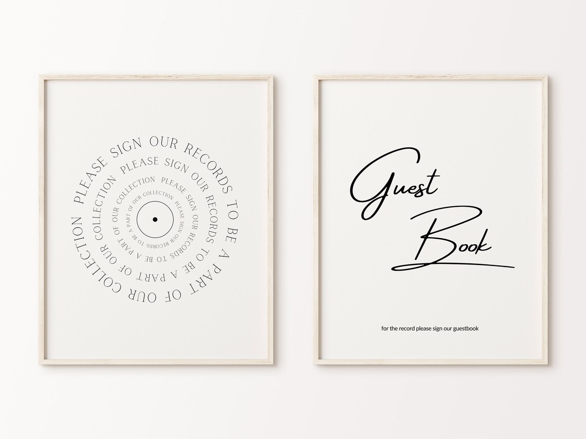 For the Record, Please Sign Our Guestbook, Sign Our Record Guest Book ...
