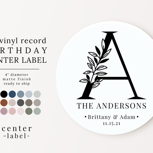 Vinyl Record Labels - Etsy