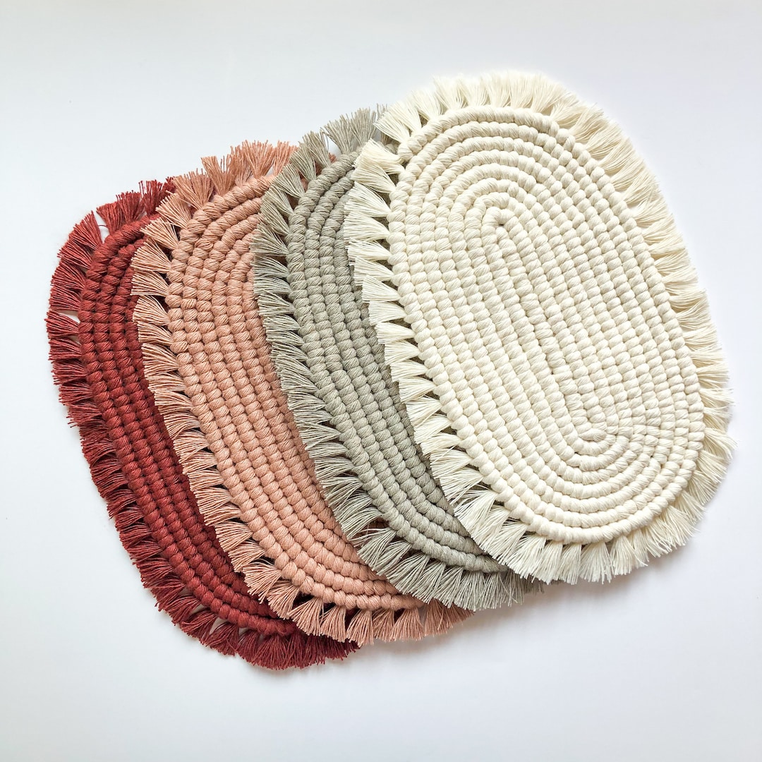 Customizable Macrame Oval Placemat/centerpiece - Etsy