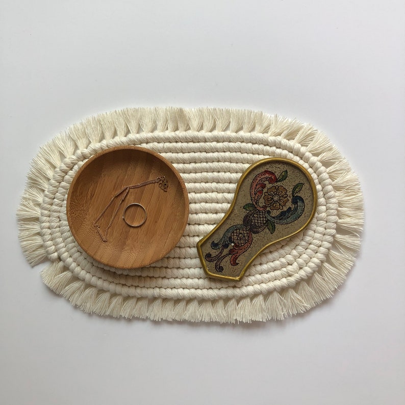 Customizable Macrame Oval Placemat/centerpiece - Etsy
