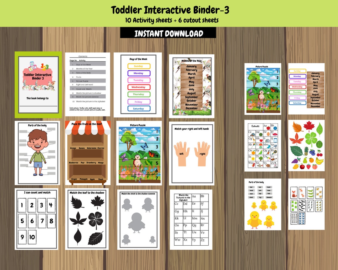 Toddler Busy Book, Busy Book Printables, Interactive Book, Preschool ...