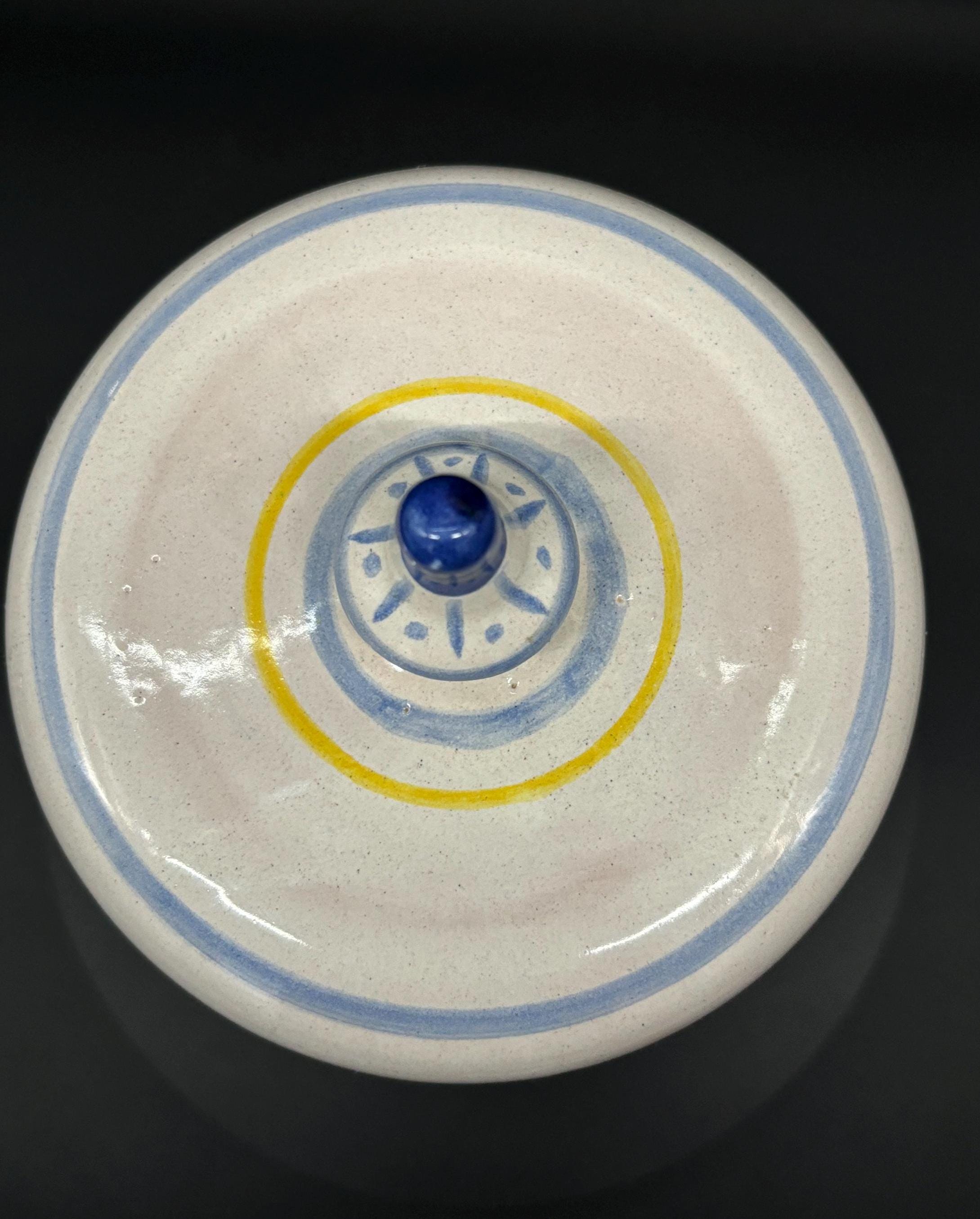 Vintage Italy De Ruta Hand Painted Lidded Caffe Jar Pantry Artist ...