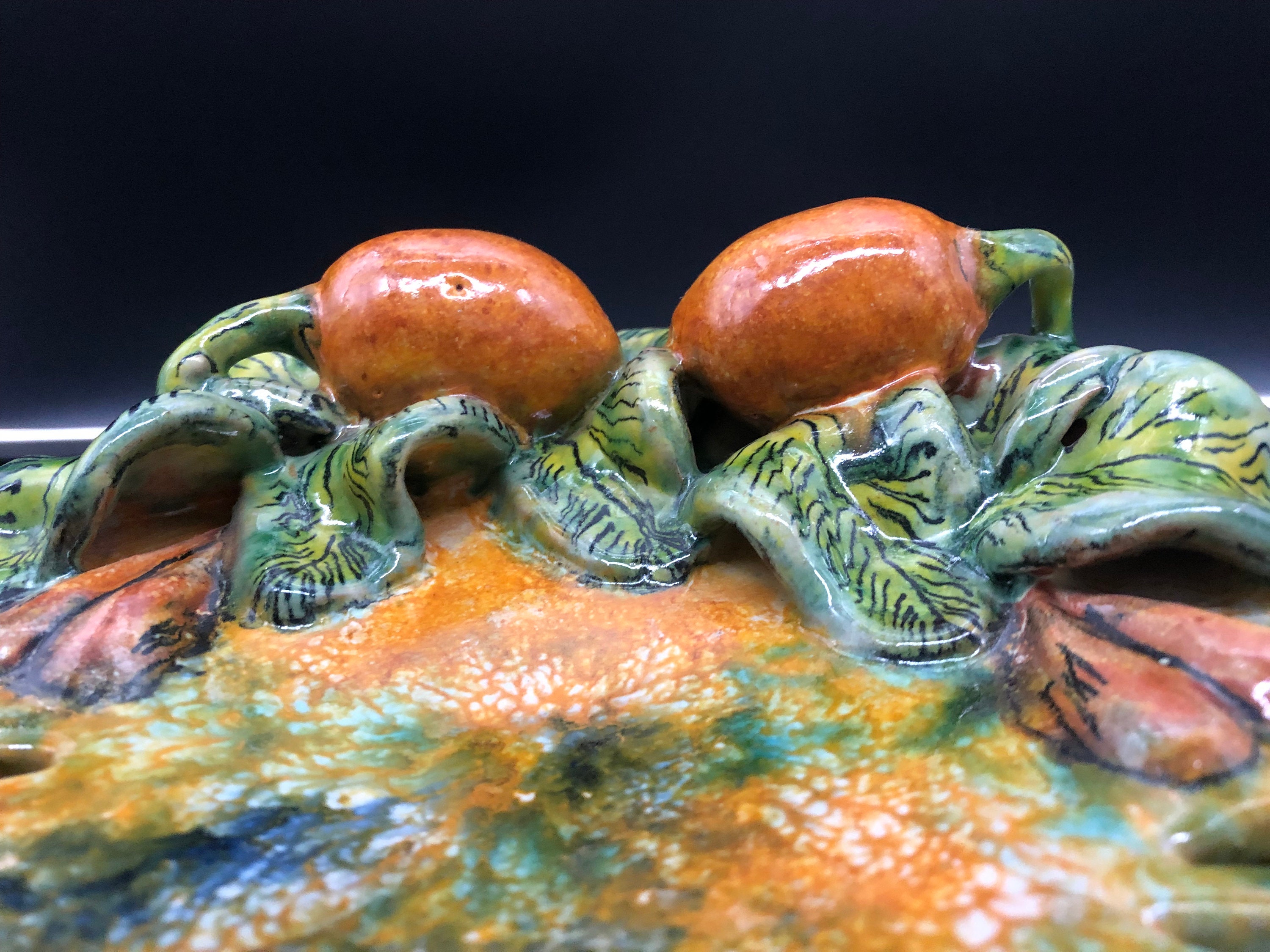 MELLADO Mexican Collectible Majolica Art Pottery High Relief Plate 1970 ...