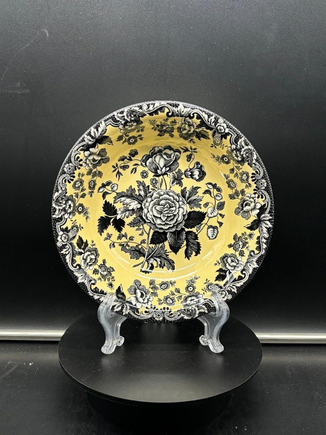 Vintage Spode Blue Room Garden Collection British Flowers-rosa C1831 ...