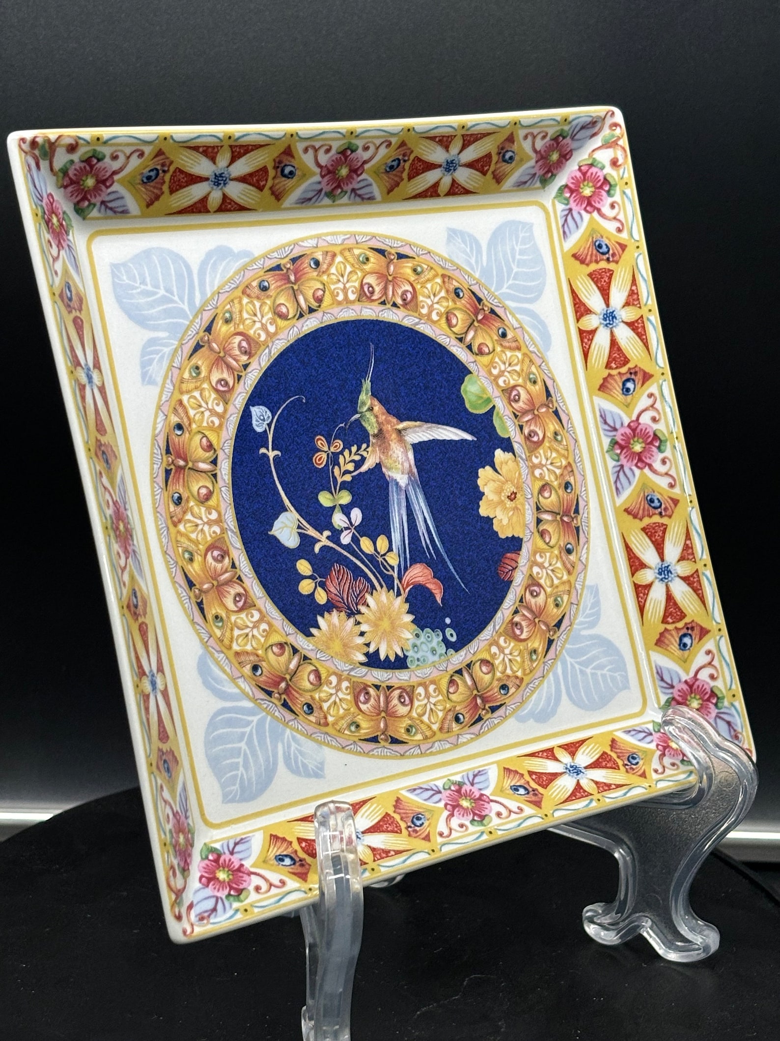 RARE Vintage SPODE Java 6" Square Porcelain Tray/plate Trinket Dish - Etsy