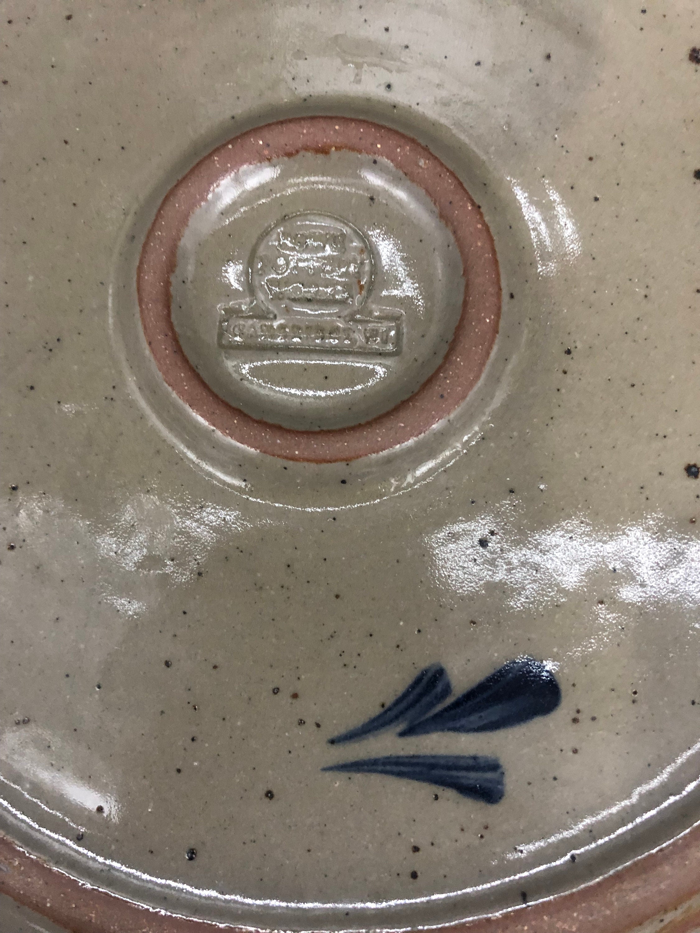 Vintage Rowe Pottery Works Rare Butterfly and Flower Salt Glaze 10 Pie ...