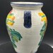 Vintage Cellini Italian Hand Painted Pottery Urn Vase 6.5" X 6.5 Signed ...